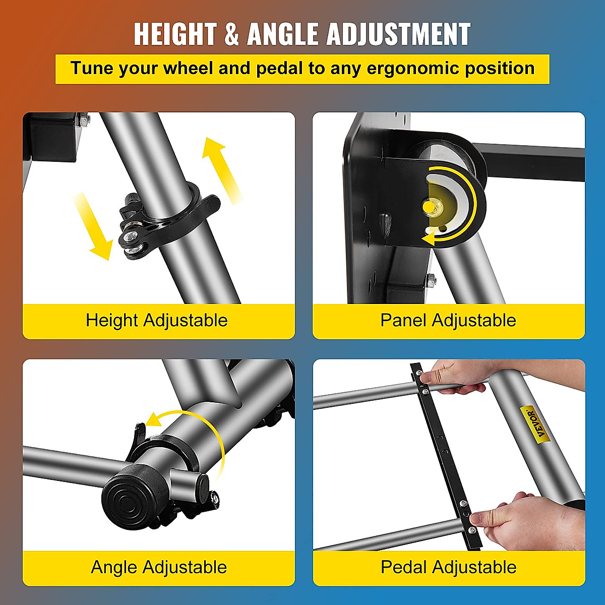 Happybuy G29 G920 Racing Steering Wheel Stand,fit for Logitech G27/G25/G29, Thrustmaster T80 T150 TX F430 Gaming Wheel Stand, Wheel Pedals NOT Included