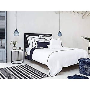 French Connection Home "French Conection Anwar Handwoven 27 x 45 Moroccan Accent Rug, Navy