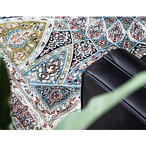 Unique Loom Narenj Collection Area Rug - Adams (10' x 13' 1" Rectangle Blue/Burgundy)