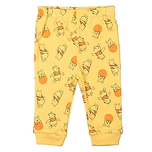 Disney Winnie The Pooh Baby Boys Girls Layette Set: Bodysuit Pants Bib Hat 0-3 Months Yellow