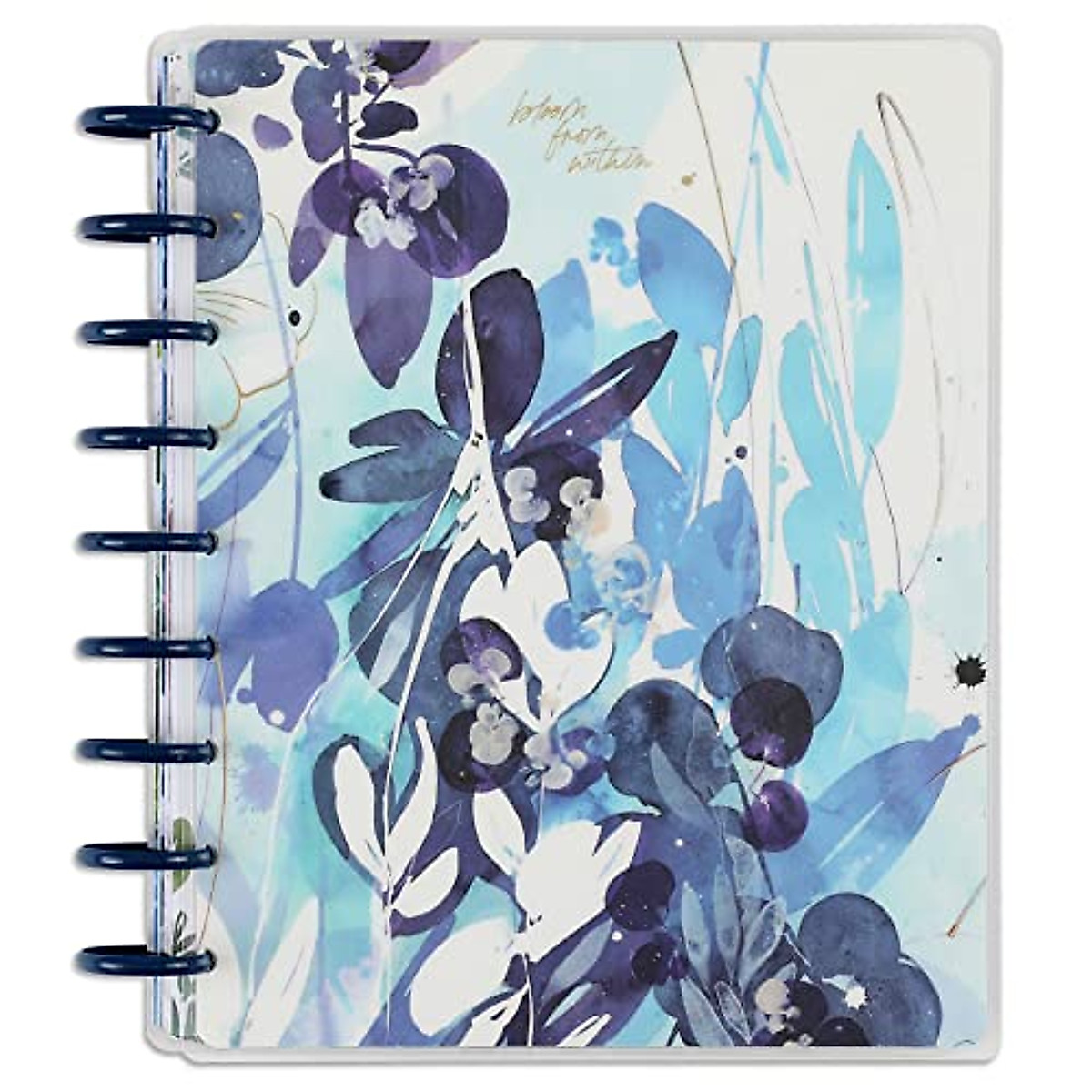 Happy Planner 2023 Daily Planner and Calendar, 12-Month Daily, Weekly, and Monthly Planner, Jan. 2023–Dec. 2023 Diary, Dashboard Layout, Ingrid Blooms Theme, Classic Size, 17.78 x 23.50 cm