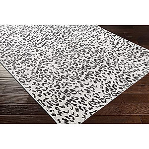 Artistic Weavers Esperanza Leopard Outdoor Area Rug,5'3" x 7'7",Black/White