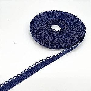 Elastic Lace Trim Fold Over Elastic Trim for Sewing Waist Band Garment Accessory 5yards/Lot 10mm