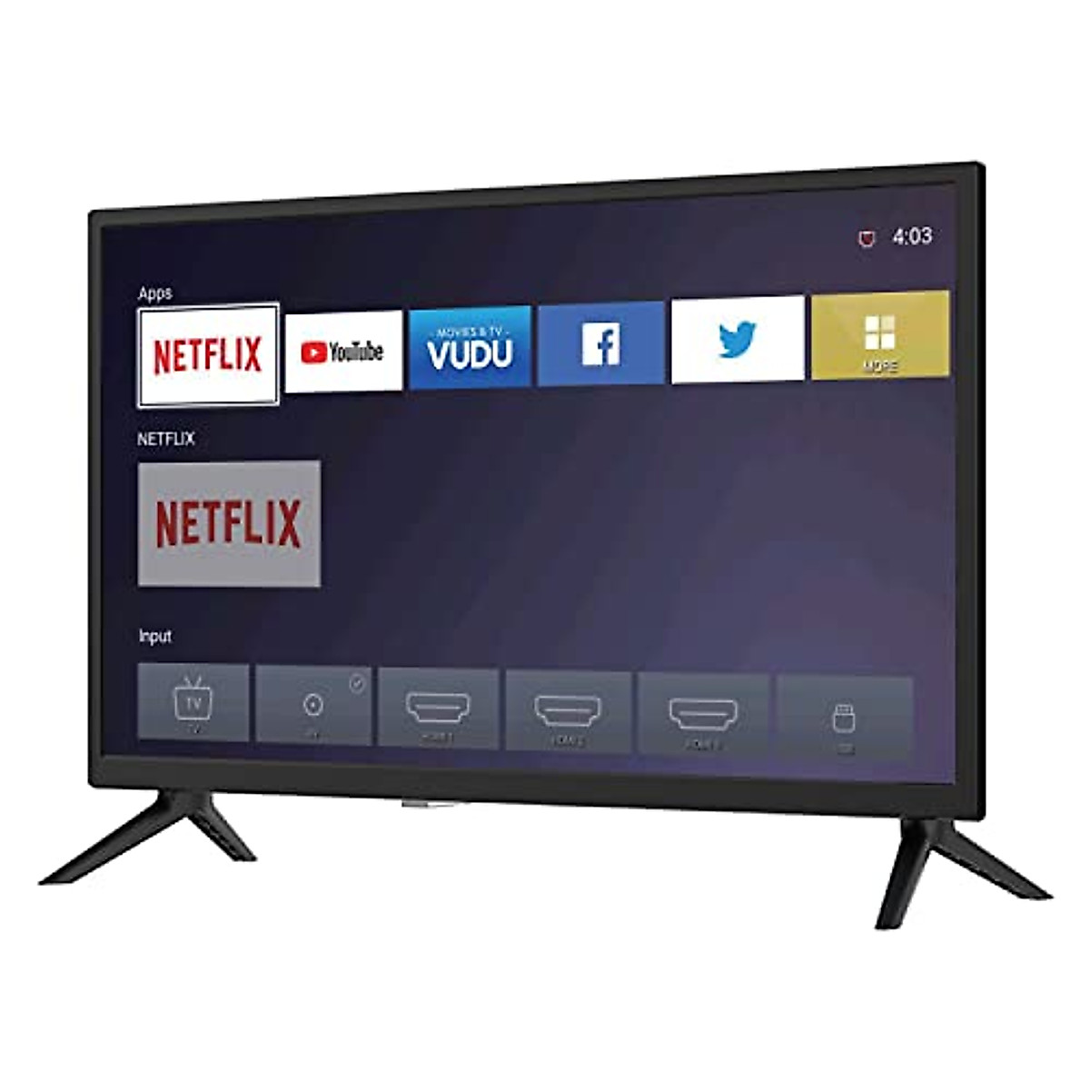 Supersonic SC-2416STV 24" DLED HD Smart TV with Built in ATSC & NTSC