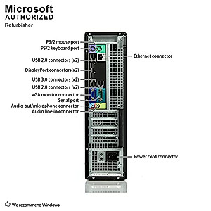 Premium Dell Optiplex 9010 Business Desktop Computer (Intel Quad-Core i7-3770 up to 3.9GHz, 16GB RAM, 1TB HDD, DVD, WIFI, VGA, DisplayPort, USB 3.0, Windows 10 Professional) (Renewed)