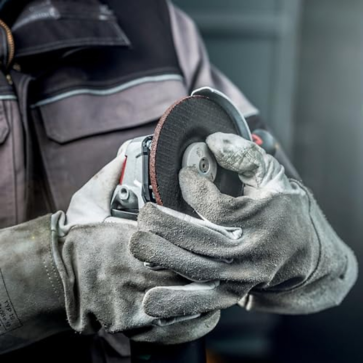 Metabo 6-Inch Angle Grinder, 10,000 RPM, 12 Amp, AC/DC, Slide Switch (Locking), Safety Clutch, M-Quick Wheel Change, Made in Germany, Low Vibration Handle, W 13-150 Quick, 603632420, Green