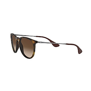 Ray-Ban Erika RB 4171 Sunglasses Rubberized Havana / Brown Gradient