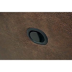 Signature Design by Ashley Bladen Faux Leather Manual Rocker Recliner, Brown