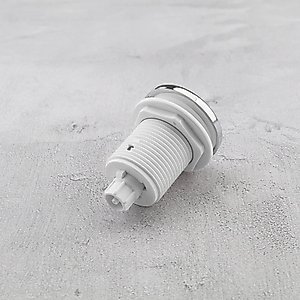 Create idea 2PCS 32mm Push Button Switch Garbage Disposer Air Switch Compatible with Garbage Processor Massage Bathtub Children's Toys White