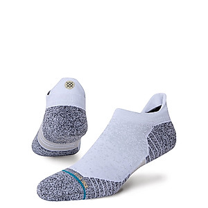Stance Run Tab St Socks (Small, White)