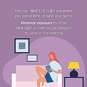 GE Sun Filled LED Light Bulb, 60 Watt, Soft White, A21 (1 Pack)