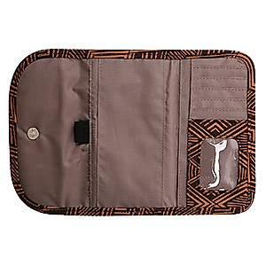 KAVU Big Spender Tri-fold Wallet Clutch Travel Organizer-Mahogany Inlay