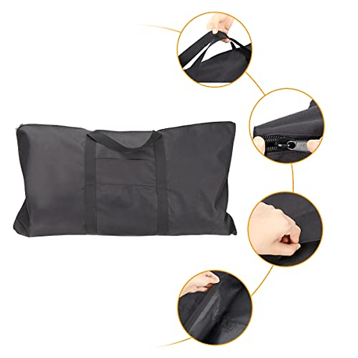 AJinTeby Griddle Bag for Camp Chef Flat Top Griddle SG100, Camping Accessories for Camp Chef Griddle - SG100 16" x 38", SG60, FG32, 3 Burner Cookers, Heavy Duty 600D Polyester Griddle Carry Bag