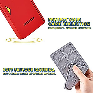 Switch Game Case Compatible with Nintendo Switch Games & Micro SD Cards, FUNLAB Switch Game Holder Cartridge Case with 24 Game Card Storage - Pokedex Red