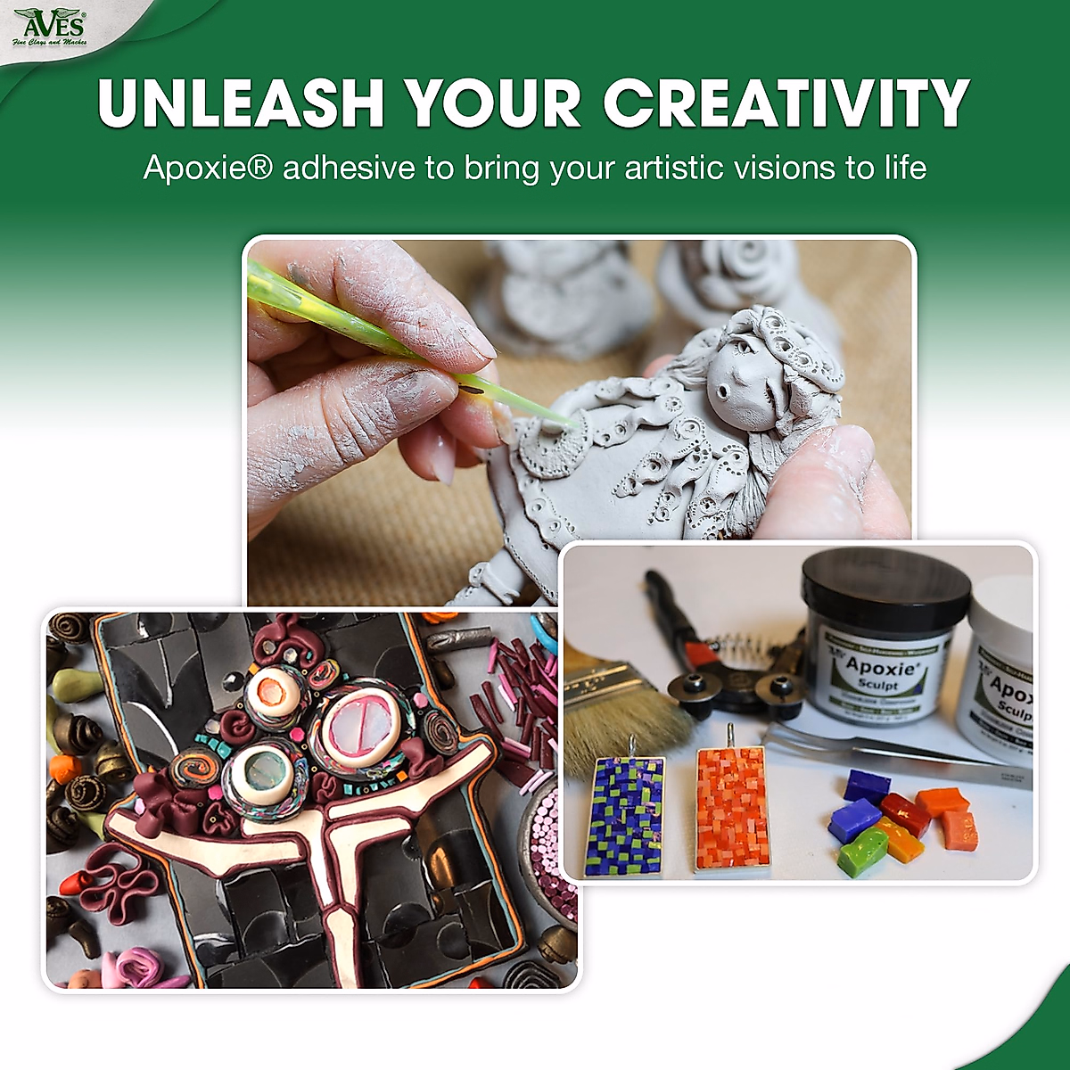 Apoxie Sculpt - 2 Part Modeling Compound (A & B) - 4 Pound, White