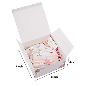 36pcs Bridesmaids Proposal Gift Set 6 Bridesmaid Proposal Boxes,6 Love Knot Bracelet with 6 I Can't Tie The Knot Card and 18 No Crease Hair Ties