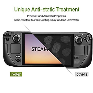 ivoler [3-Pack] Screen Protector Tempered Glass for Steam Deck 7''2022[New Version], Transparent HD Clear Anti-Scratch Screen Protector Compatible with Steam Deck[Updated Version]