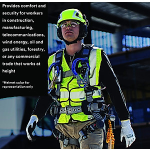 3M SecureFit Safety Helmet - Climbing Style Inspired Safety Helmet with 6 Point Suspension System, Vented, Black, X5012V-ANSI, for Construction, Heavy Infrastructure