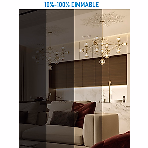 TORCHSTAR Dimmable Half Chrome Light Bulb, 7W (75W Eqv.), Anti Glare LED Light Bulbs, UL Listed, E26 Gold Dipped Bulb, G25 Globe Light Bulbs for Bathroom, Vanity, Mirror, 3000K Warm White, Pack of 3