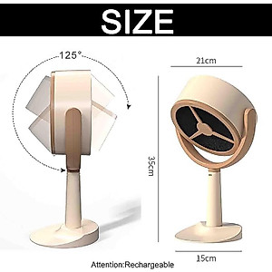 VYOFLA Portable Smoke Purifier, Portable Kitchen Exhaust Fan, Desktop Range Hoods, Removable and Washable Exhaust Fan,Suitable for Indoor Barbecues, Fondue and RV Kitchen (Charging)