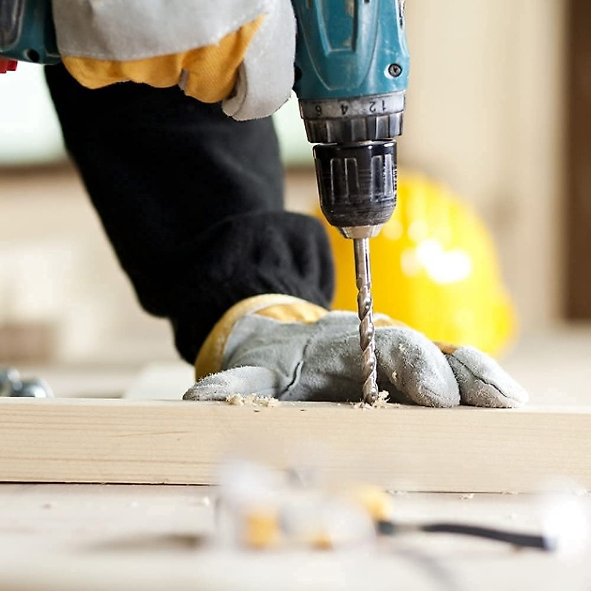 Extra Long Drill Bit, 200mm HSS Drill Straight Shank Auger Drill Bit, Drill Straight Shank Auger Drill Bit for Wood (6MM)