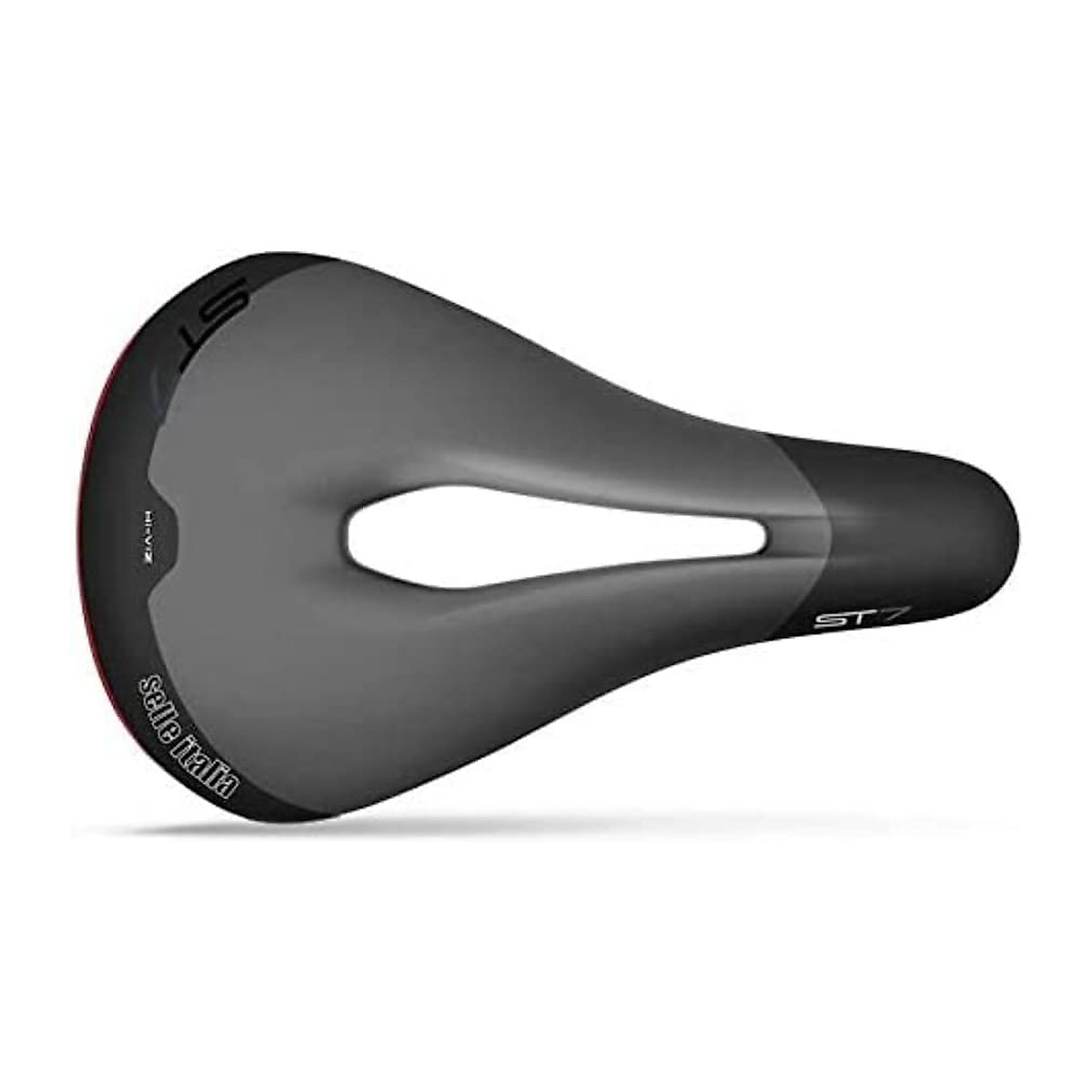 Selle Italia, ST 7 Vision Superflow, Saddle, 250 x 165mm, Unisex, 395g, Black/Hi-Viz (093L801MEC001)