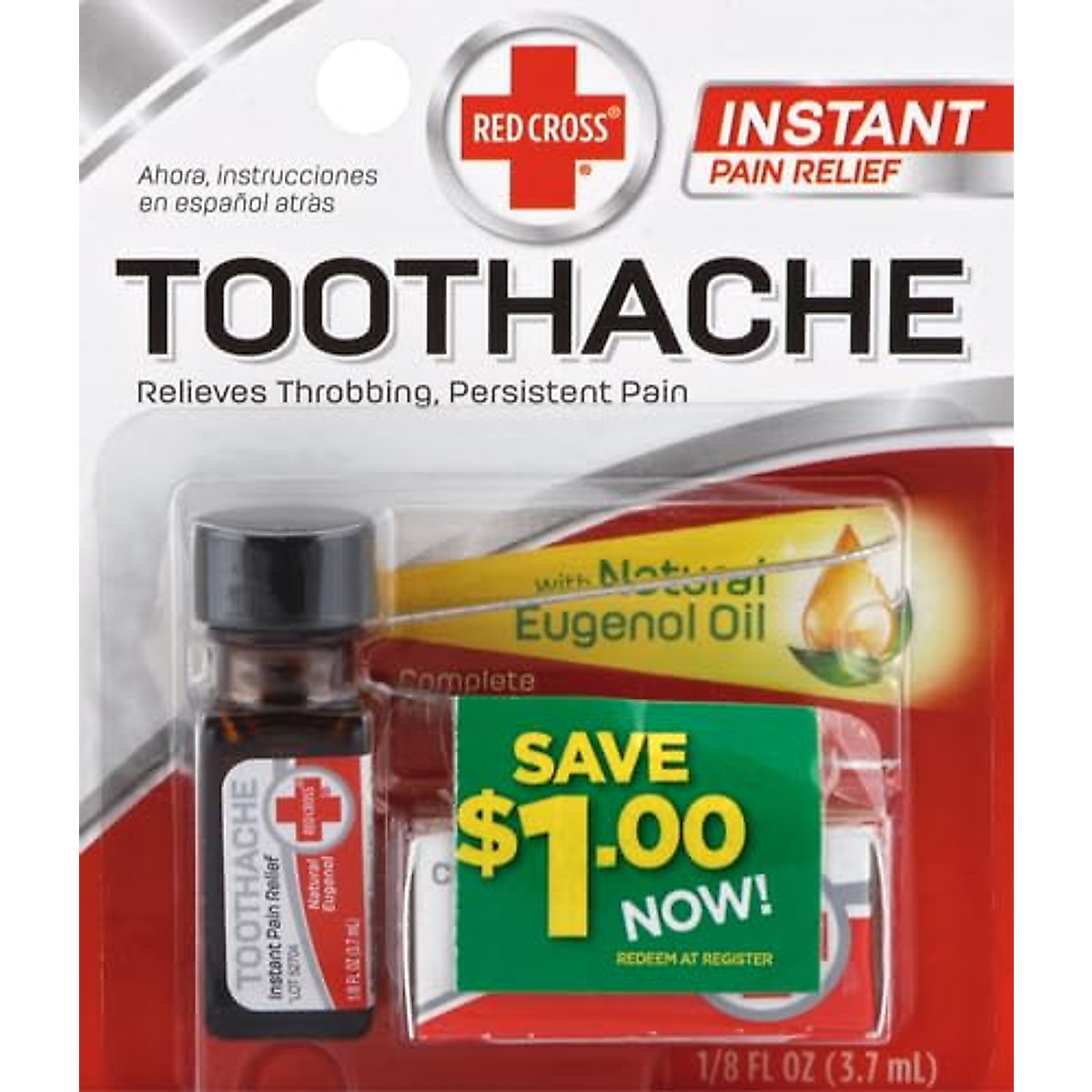 Red Cross Toothache Complete Medication Kit 0.12 oz Pack of, 2 Count