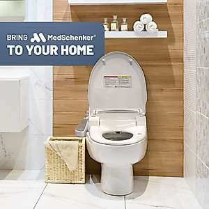 Tranquillus Essential - Water and Air Adjustable Bidet Toilet Seat, Electric Bidet - ADA Compliant Bidet Seat, Heated Bidet with Dryer - Easy DIY Installation, Soft Close Lid - Made in Korea