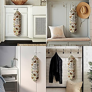 Hglian Plastic Grocery Bag Holder Dispenser,Funny Chickens Plastic Bags Organizer,Garbage Shopping Trash bags Storage keeper,Cute Farmhouse Kitchen Decor Gifts for Women Chicken Lover