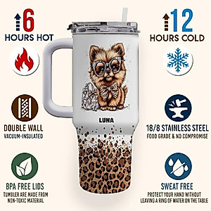Personalized Dog Tumber with Chow Chow Dog’s Name – Custom Cup for Dog Moms, Ideal Gift for Mother's Day, Gifts For Pet Lovers 5Ckiwg