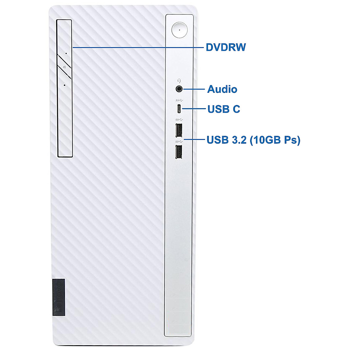 Lenovo IdeaCentre 5 Desktop, i9-12900K, 64GB RAM, 4TB NVMe SSD, HDMI, VGA, Wi-Fi, Bluetooth, USB C, Windows 11 Pro, white