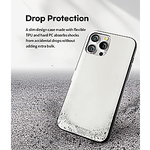 GOOSPERY Magnetic Door Bumper Compatible with iPhone 13 Pro Case, Card Holder Wallet Case, Easy Magnet Auto Closing Protective Dual Layer Sturdy Phone Back Cover - White