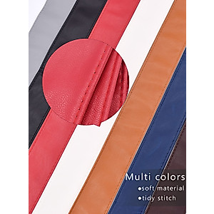 TeeYee Women Obi Belt Fashion Solid Color PU Leather 1.8 In Wide Waist Band 67 In in Extra Size (Black, Large)