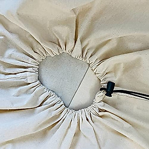 Gratico 2 Pack Extra Large Canvas Heavy Duty Natural Cotton Multi Use Size 28''x 36'' Laundry Bags