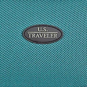 U.S. Traveler Rio Rugged Fabric Expandable Carry-on Luggage Set, Teal, 2 Wheel