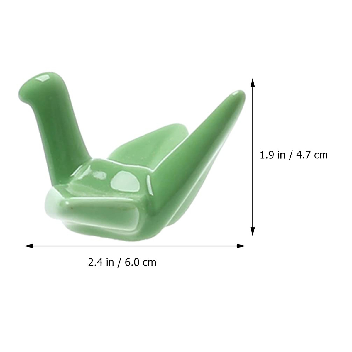 BESPORTBLE 6pcs Porcelain Chopstick Rest Ceramic Chopsticks Holder Origami Crane Chopsticks Stand Rest for Spoon Fork Tableware