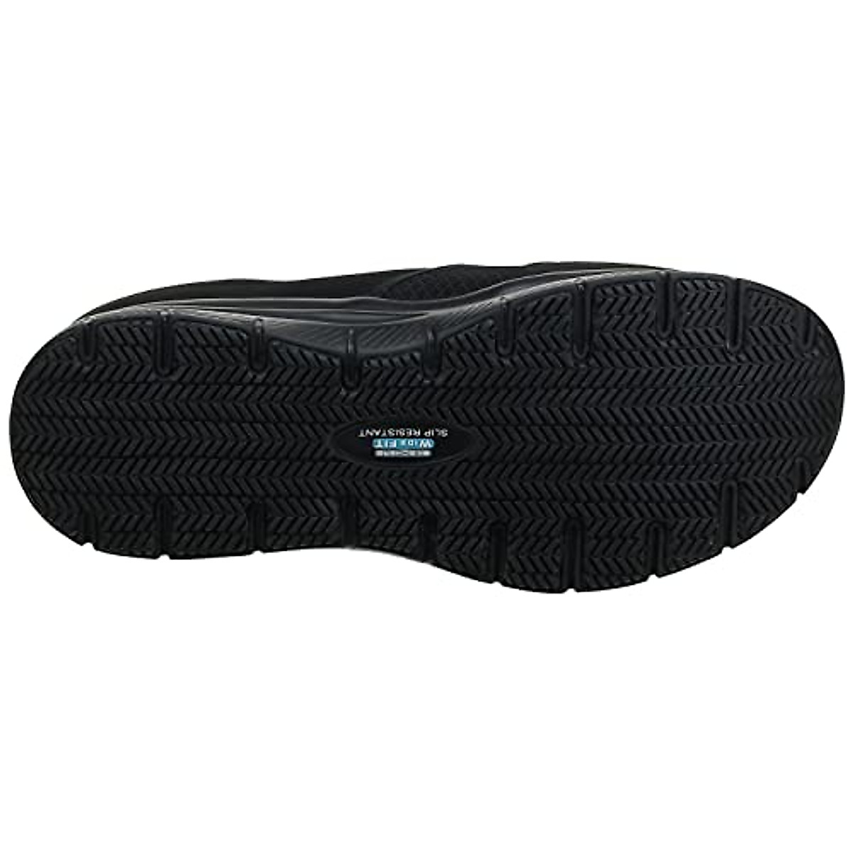 Skechers Men's Black Flex Advantage Slip Resistant Mcallen Slip On - 9.5 D(M) US