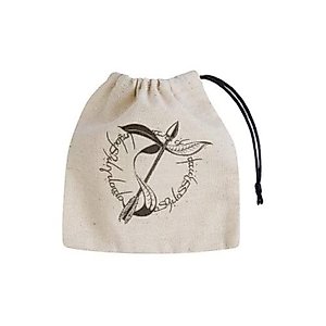 Q-Workshop Elvish Beige & Black Basic Dice Bag