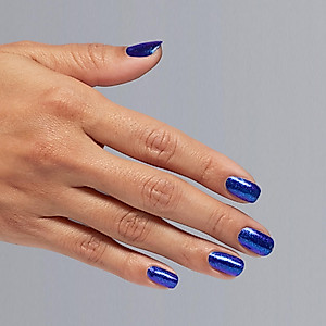 OPI Nail Lacquer, Opaque & Dark Shimmer Finish Blue Nail Polish, Up to 7 Days of Wear, Chip Resistant & Fast Drying, Fall 2023 Collection, Big Zodiac Energy, Scorpio Seduction, 0.5 fl oz