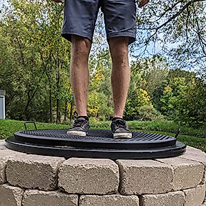 Walden Tough BBQ Cooking Fire Pit Grilling Grate (34") - Outdoor Grilling - Fireplace Cooking - Cooking with Fire - Fire Grate (34-Inch Diameter)