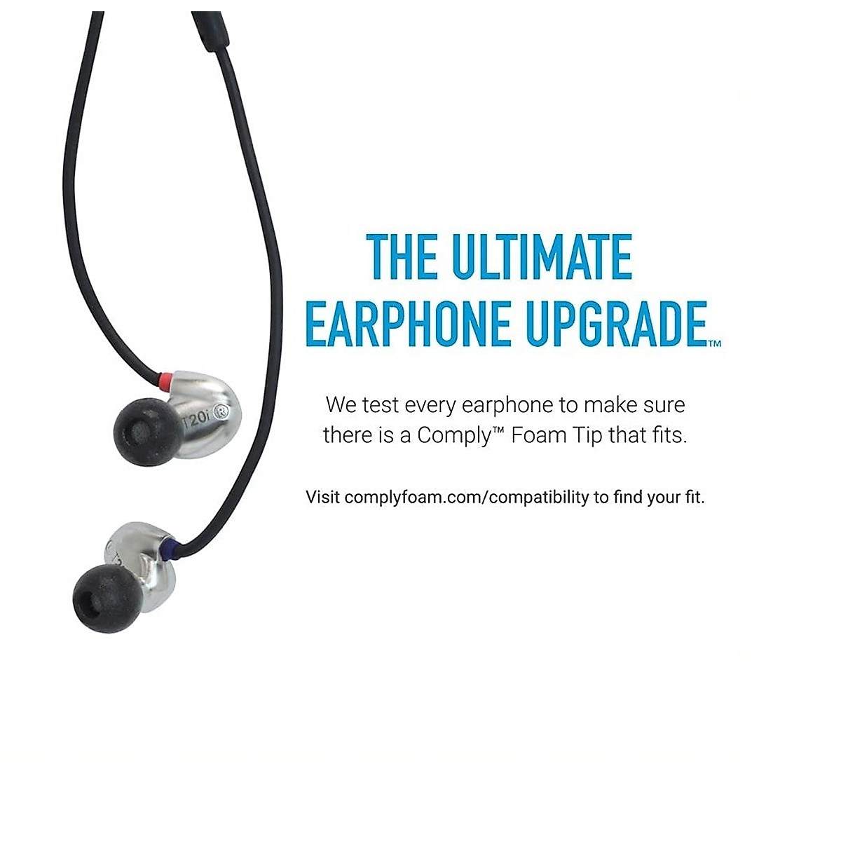 COMPLY Foam Tsx-500 Ear Tips for KZ ZS10, ZSN, AS10, Zax, ZSX, Moondrop Starfield, Aria, Kato, Fiio F9, Aukey EP-B40 and More | Ultimate Comfort | Unshakeable Fit | TechDefender | Medium, 3 Pairs