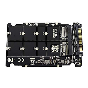 DOCOOP 2 in 1 M.2 NVMe SATA U2PCB M.2 NVME SSD Key M Key B SSD to U.2 SFF-8639 PCIe M2 Converter Desktop Computer Parts