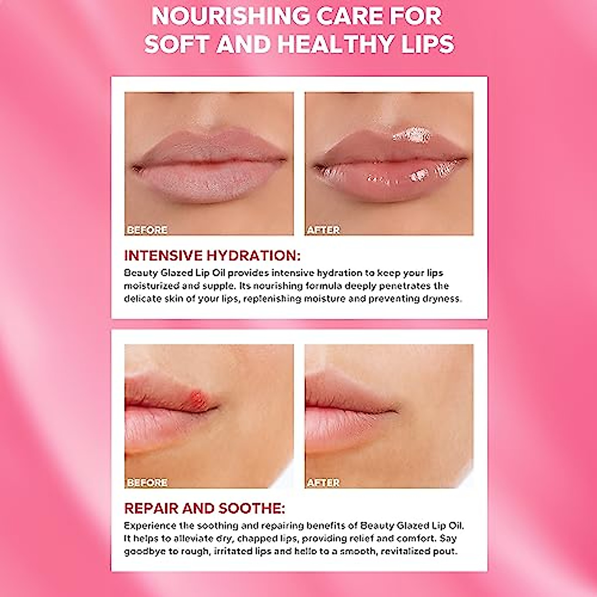Beauty Glazed Soft Pinch Tinted Lip Oil - Innovative gel-to-oil Formula Lightweight, Hydrating Long-wearing Lip Care with Subtle Tint and Glossy Finish Lip Glow Oil (105 HONEY)