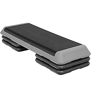 ZENY 43'' Exercise Aerobic Step Platform Adjustable Fitness Stepper with 4 Detachable Risers Fitness Workout Stepper for Home Gym Cardio Strength & Training