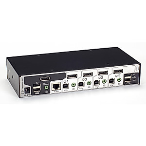 Black Box 4-Port Wizard Desktop KVM Switch DisplayPort USB