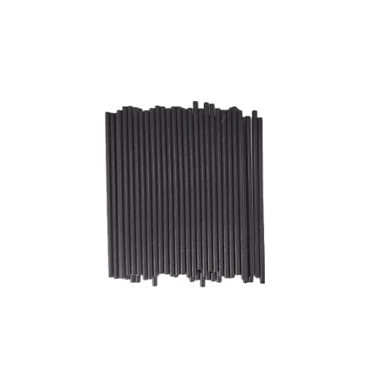 Black Paper Straws, 250Count, 7.75X0.24 inch, Strong and Durable Paper Straws for Drinks, Disposable Drinking Straws Bulk