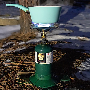 KOMAN Camp Gas Stove Camping Portable Bottletop Backpacking Stove,10000BTU Single Propane Burner for Outdoor Cooking,Fuel by 16 Oz Propane Cylinder (Propane Cylinder not included)