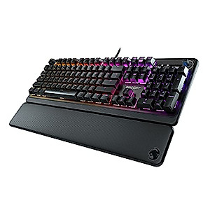 ROCCAT Pyro Mechanical Gaming Keyboard with RGB Lightning, Black (ROC-12-622) Burst Pro Lightweight Optical Gaming Mouse & ROCCAT Elo 7.1 USB Wired Surround Sound PC Gaming Headset