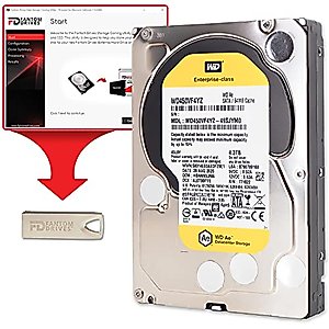 Fantom Drives WD 4TB (4.3TB) 7200RPM Enterprise Hard Drive Upgrade Kit, 3.5", SATA 6.0 Gb/s, 64MB Cache with FD Cloning Utility in USB Flash Drive (HDD4000PC-KIT)
