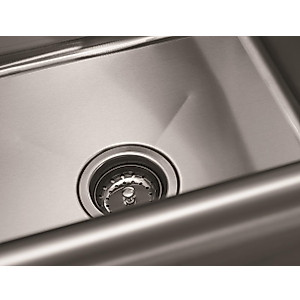 Kratos 29N-008 - Commercial NSF 1 Compartment Sink - 18"Wx18"Lx12"H Bowl Size - 18" Drain Board